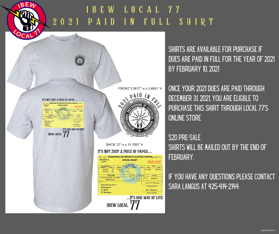 IBEW LOCAL 77 ONLINE STORE Online Store